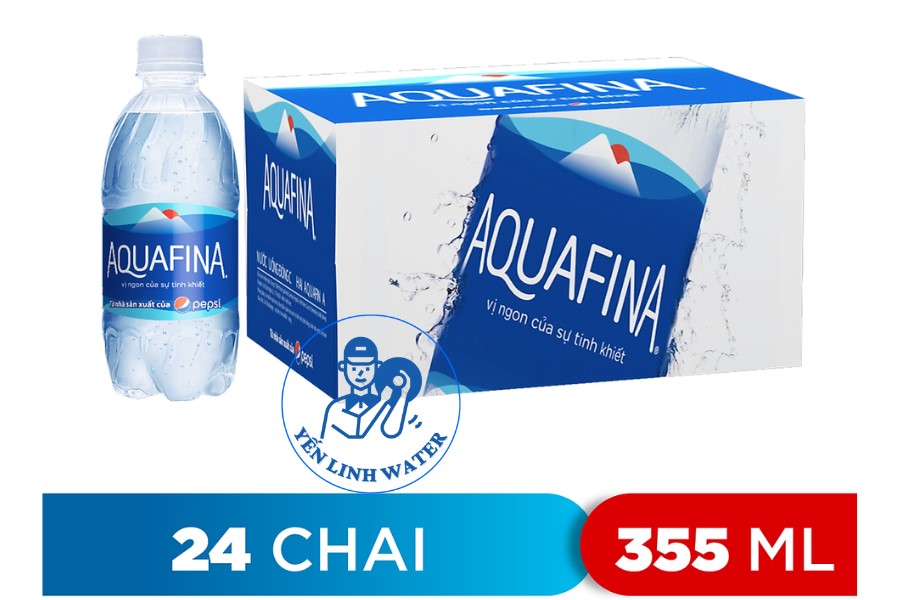 Đại lý Phân Phối Nước Suối Aquafina 355ml - Yến Linh Water